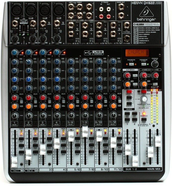Behringer XENYX QX1622USB - Mercury Music South Africa