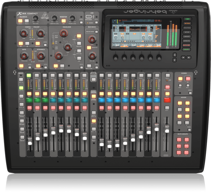 Behringer X32 Compact 40-Input Digital Mixing Console with 16 ...