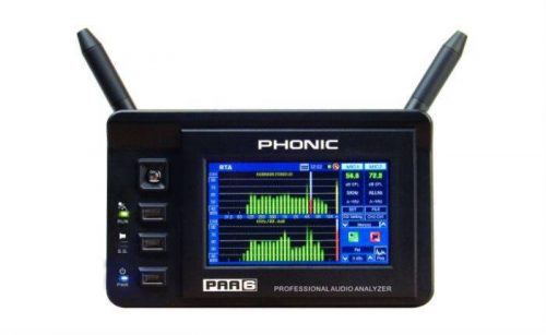 Phonic PAA6 2-Channel Audio Analyzer wColor Touch LCD - Mercury Music ...